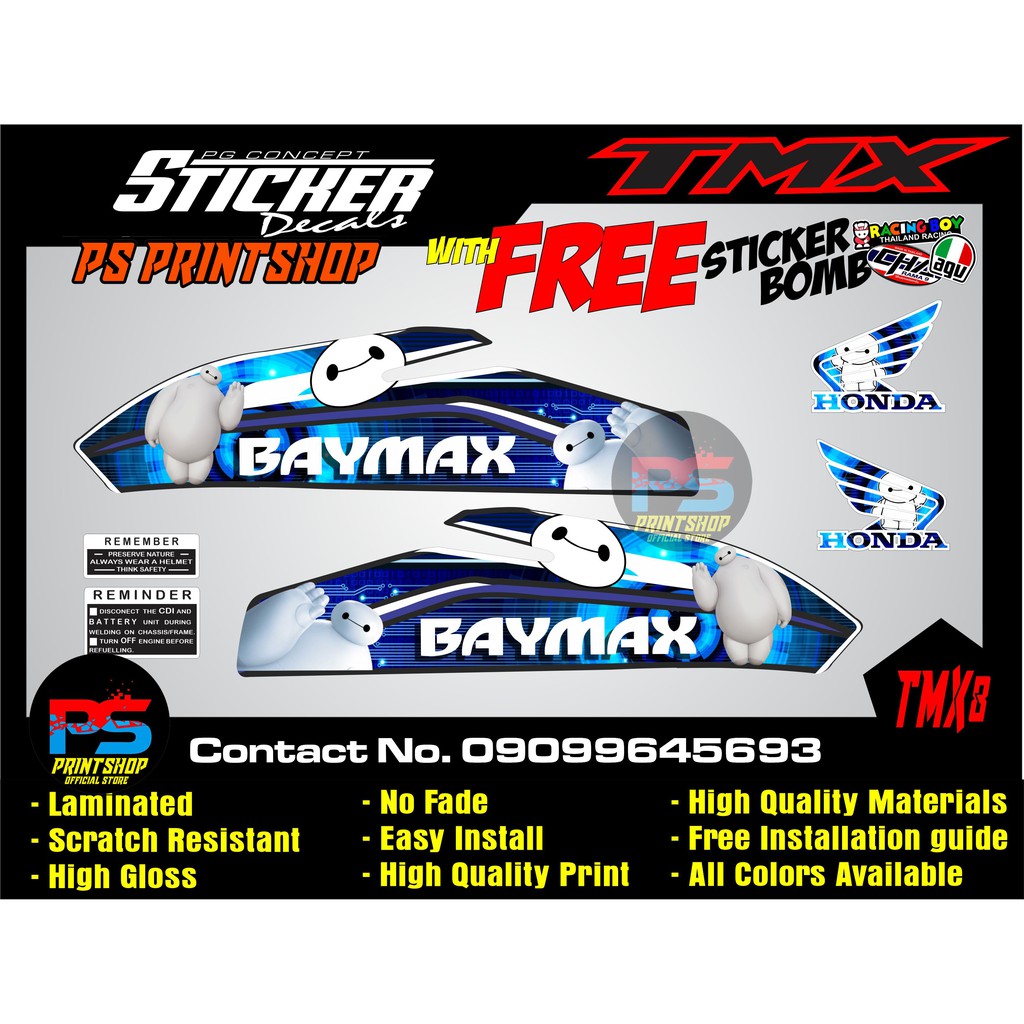TMX TANK 155 125 DECALS STICKER | Lazada PH