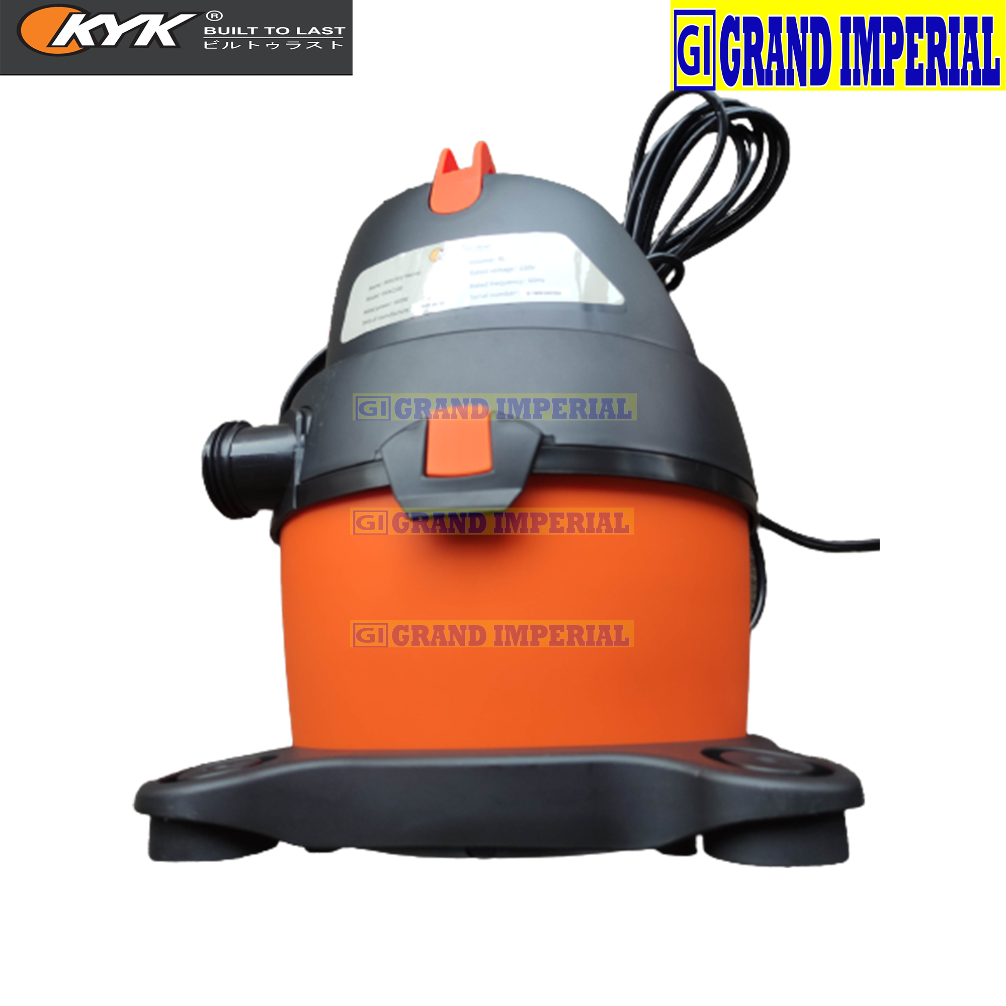 KYK Vacuum Cleaner Wet and Dry 600 Watts 4 Liters KVAC100 Grand ...