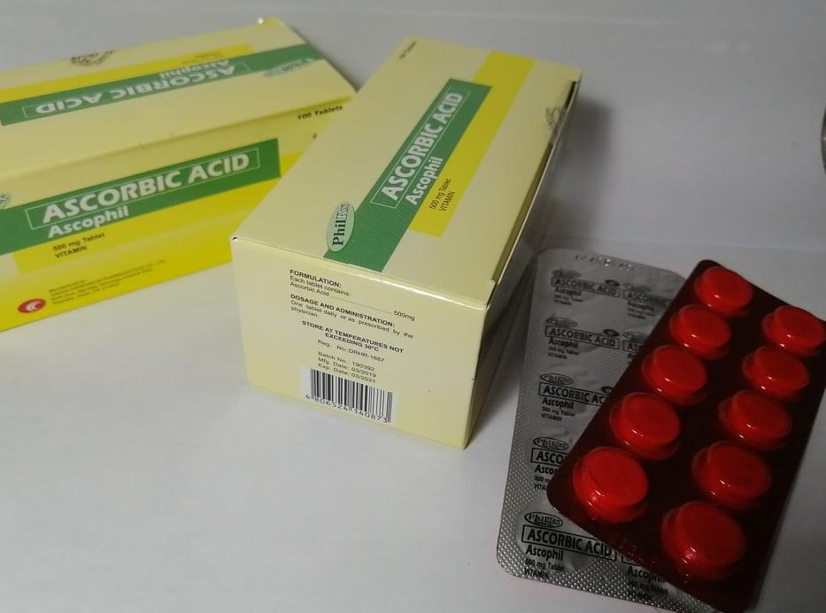 ASCORBIC ACID 500mg, 100 TABLETS, VITAMIN C, ASCOPHIL | Lazada PH