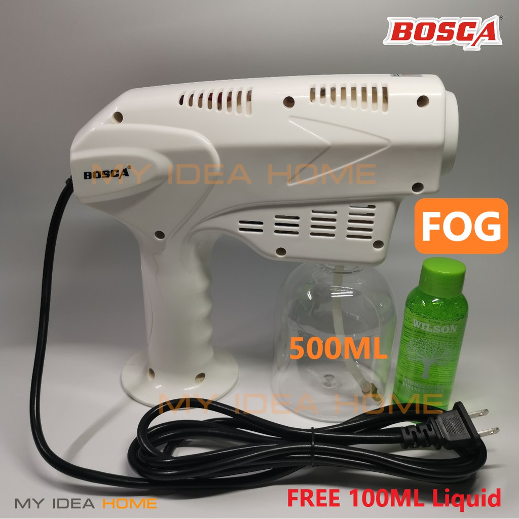 (FREE 100ML LIQUID)BOSCA Spray Gun Disinfectant Nano Blue-Ray Anion and ...