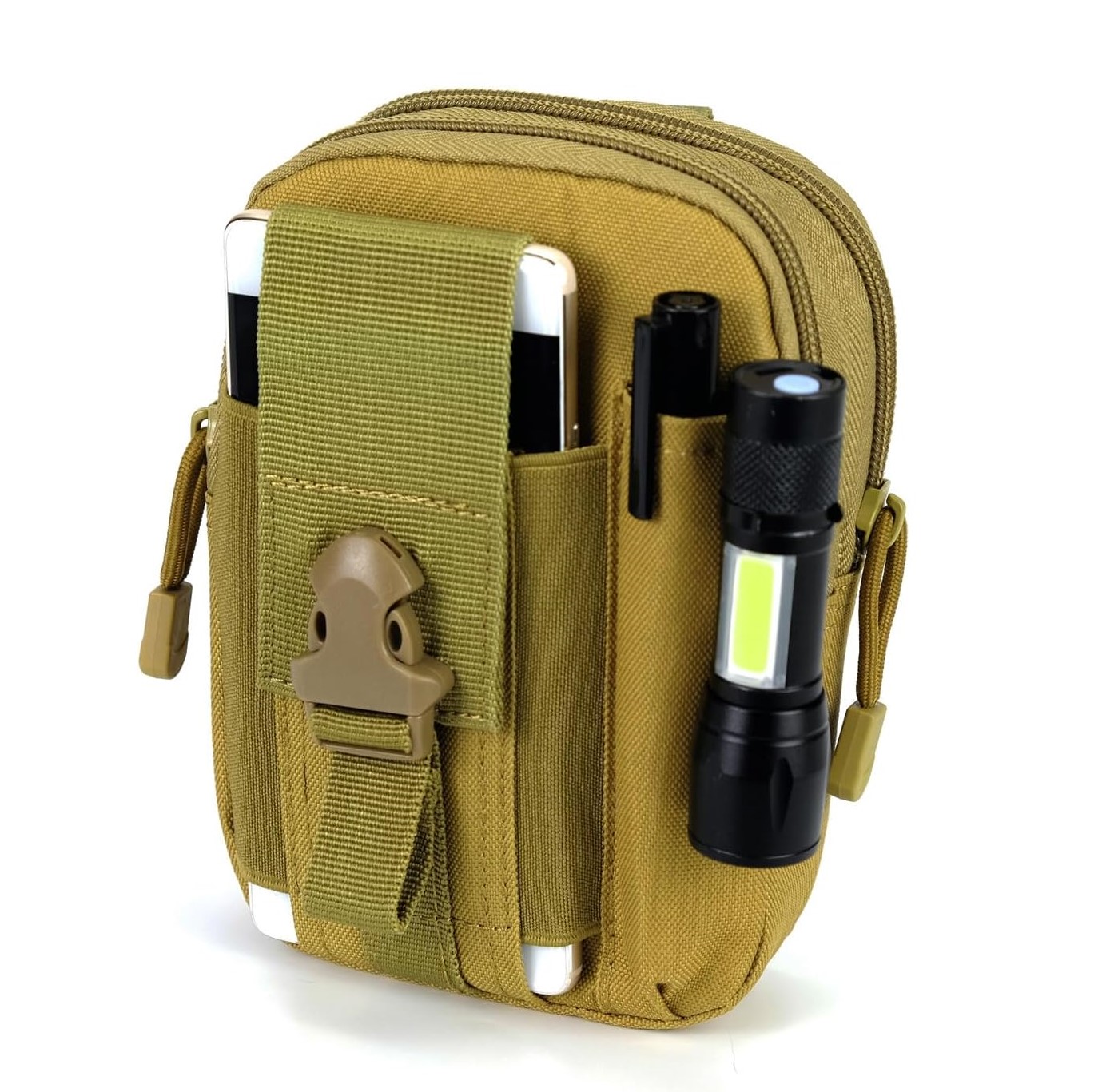 Tactical Waist Pouch MOLLE EDC Pouch Outdoor Man Waist Bag with Phone ...