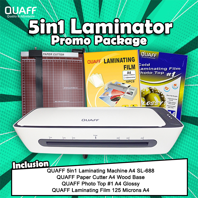 PrinTEE - QUAFF (PROMO PACKAGE) 5 in 1 Laminating Machine A4 (max ...