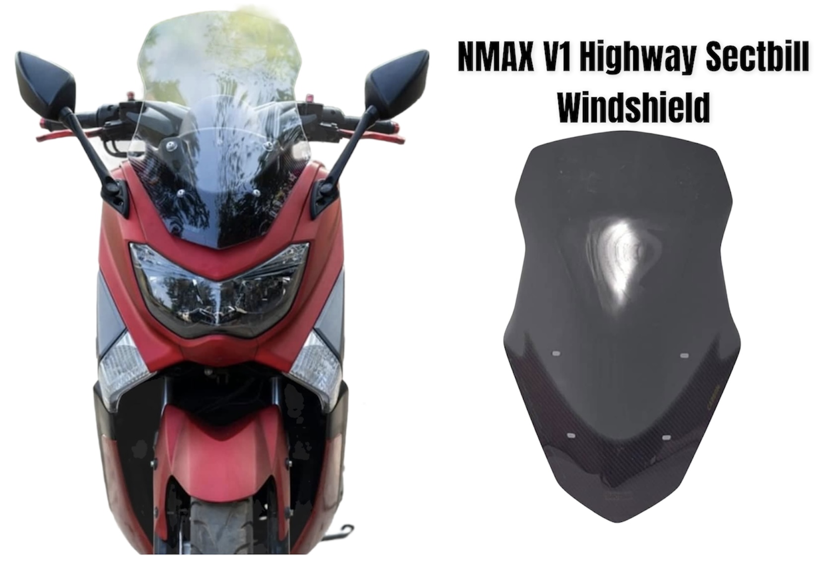 DEN Yamaha NMAX V1 Sectbill Highway Windshield | Lazada PH