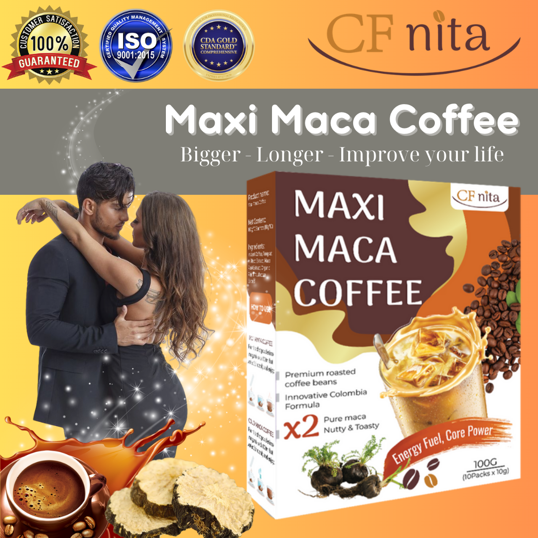 Maxi Maca Coffee 100% Organic Maca Root Pure and Natural Biger - Longer, Improve Love Life ...