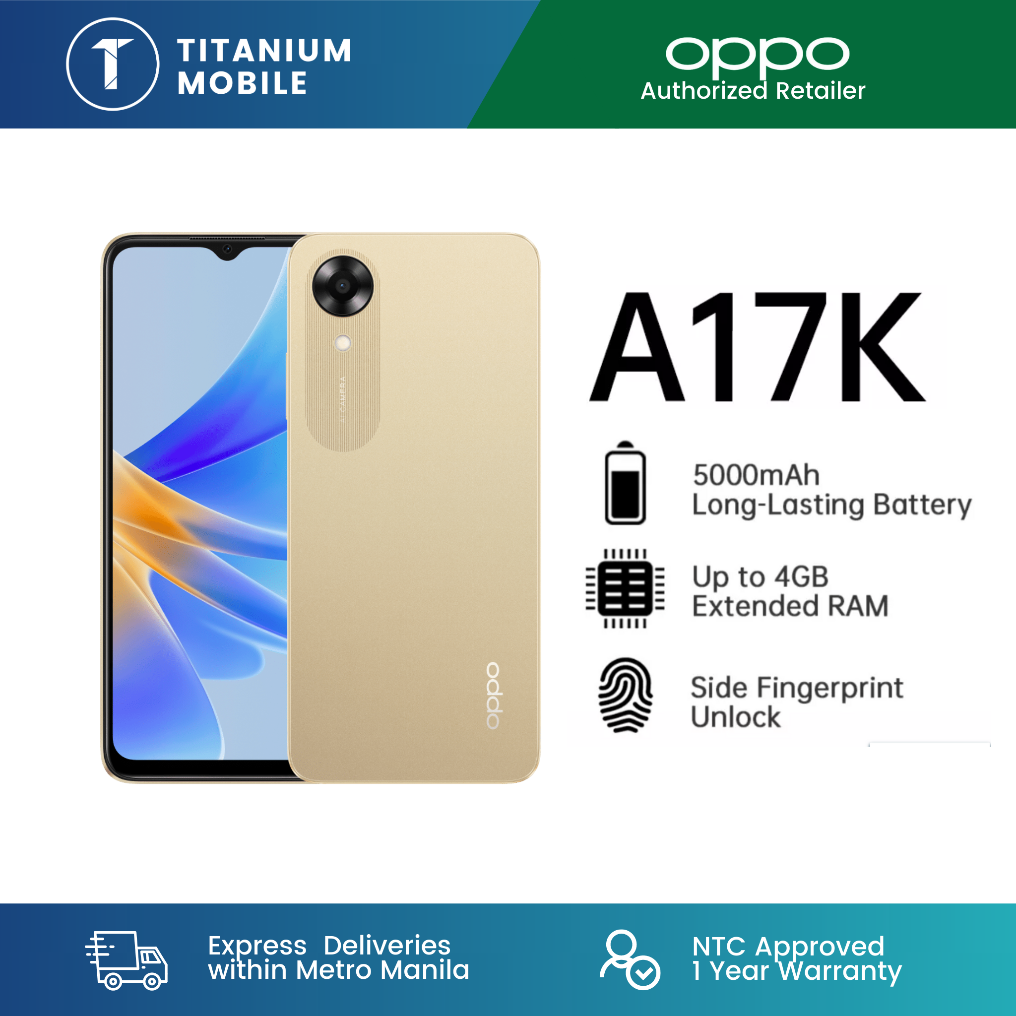 Oppo A17k 3GB 64GB | Lazada PH