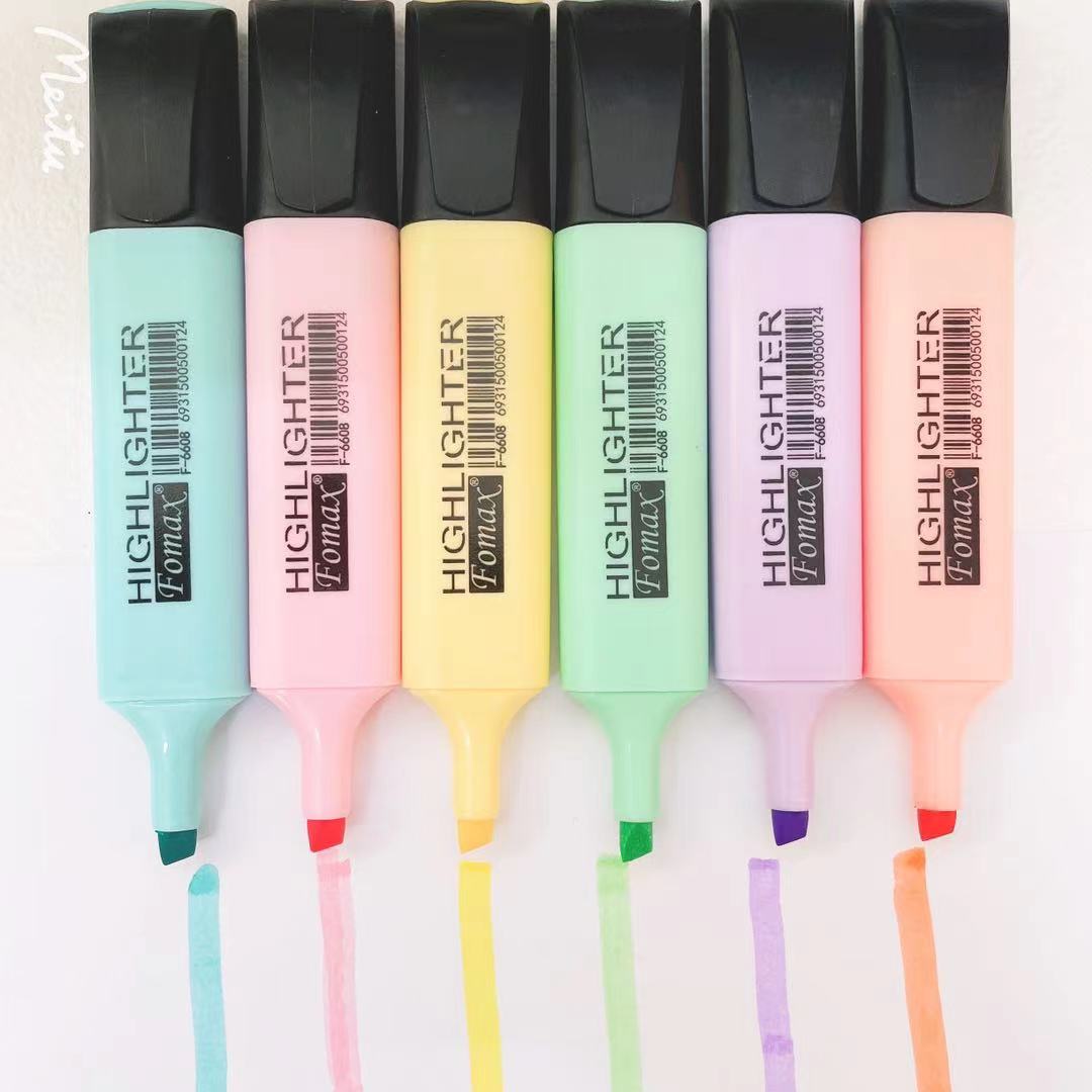 6pcs/set Macaron highlighter, marking pen | Lazada PH