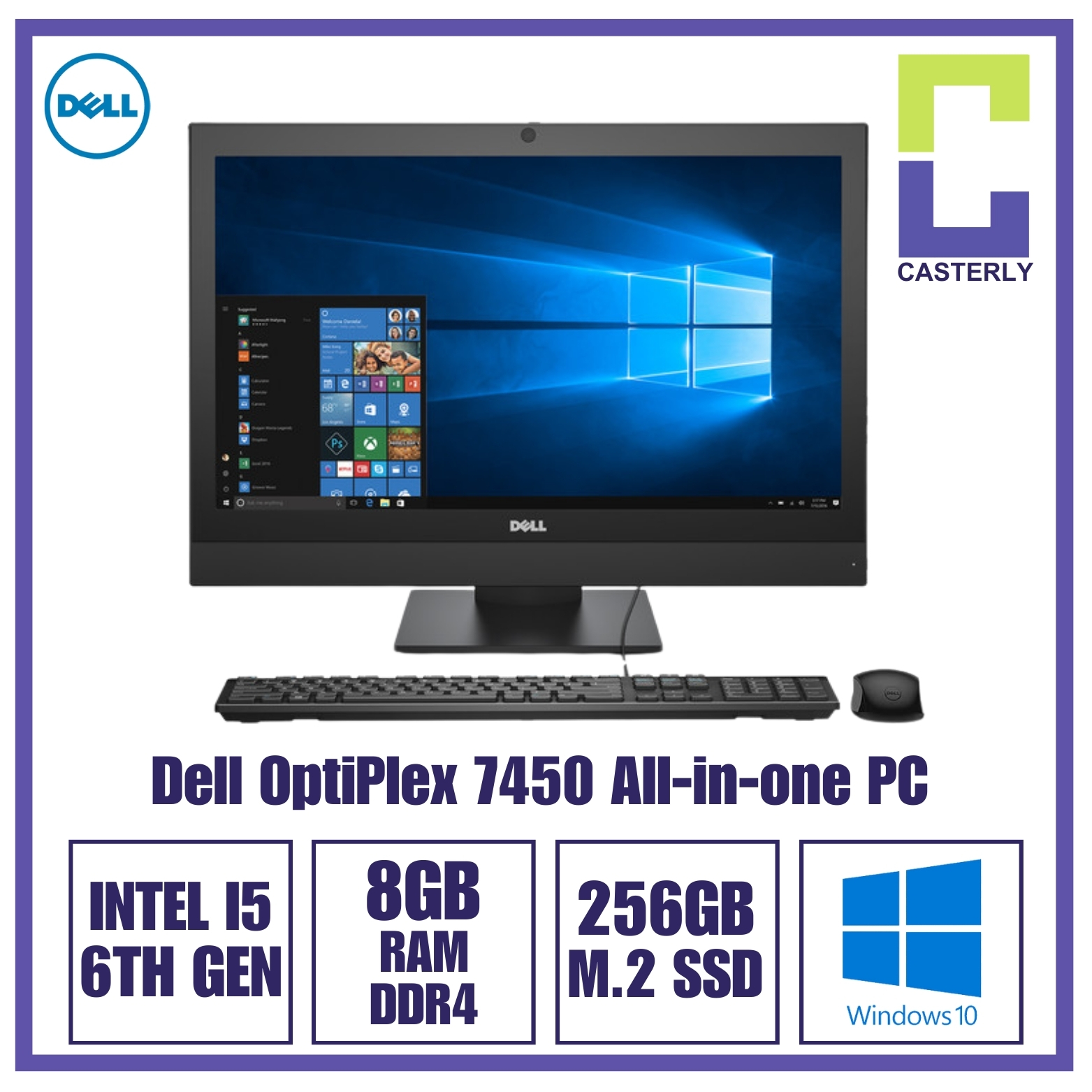 Dell OptiPlex 7450 | All-in-One PC | Intel Core I5 6th Gen | 8GB DDR4 ...