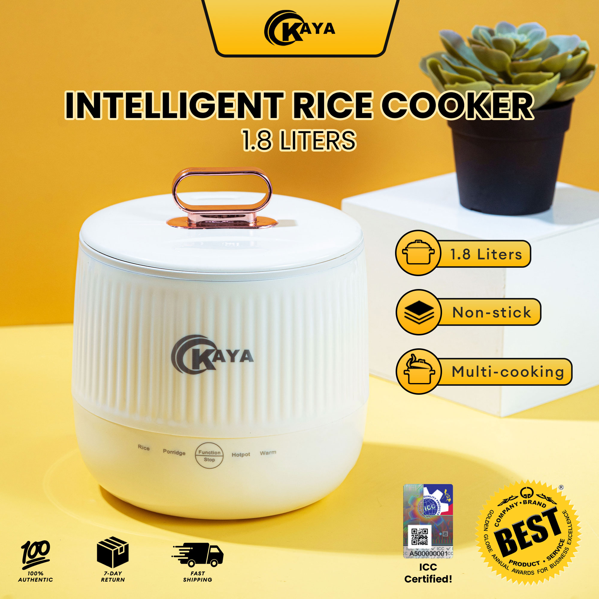 KAYA 1.8 Liter Intelligent Rice Cooker Small Multi Cooker Hot Pot Non ...