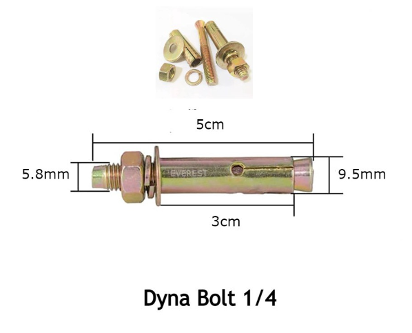 DYNA BOLT 1/4" ,/ 5/16" ,/ 3/8" ,/ 1/2" (SOLD PER PIECE) | Lazada PH