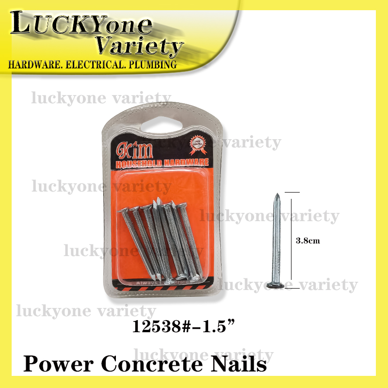 POWER CONCRETE CEMENT NAIL 1" / 1 1/2" / 2" / 2 1/2" | Lazada PH