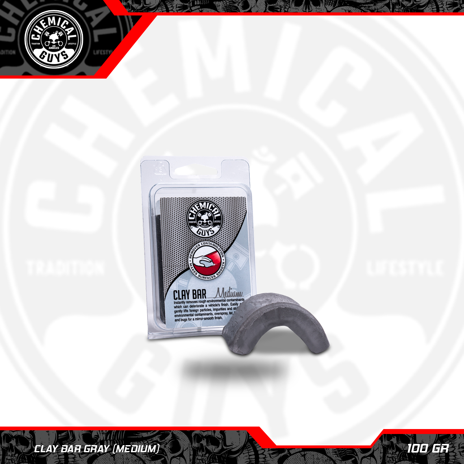 Chemical Guys Clay Bar Gray Medium 100 gr | Lazada PH
