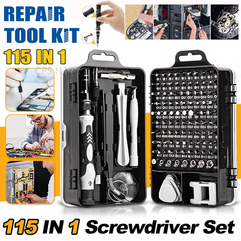 115 in 1 Screwdriver Set Multi-function Magnetic Precision Screwdriver Set tools set with box ...