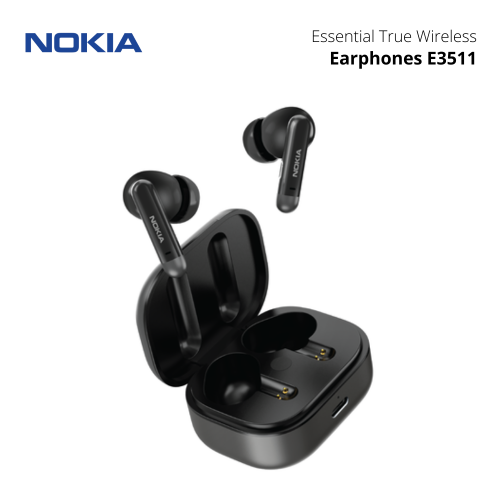 Nokia Personal Audio Essential True Wireless Earphones E3511 Black | Lazada PH