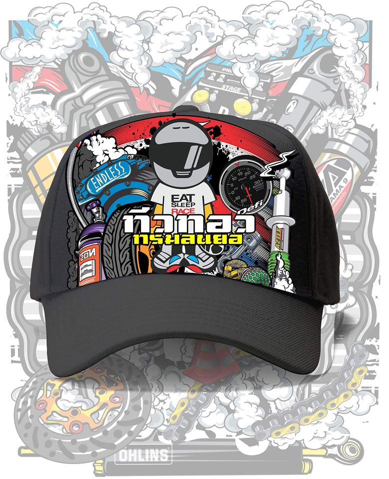 Thailook cap, Thailook style, Decals Cap,Thailand Cap,002,eat sleep ...