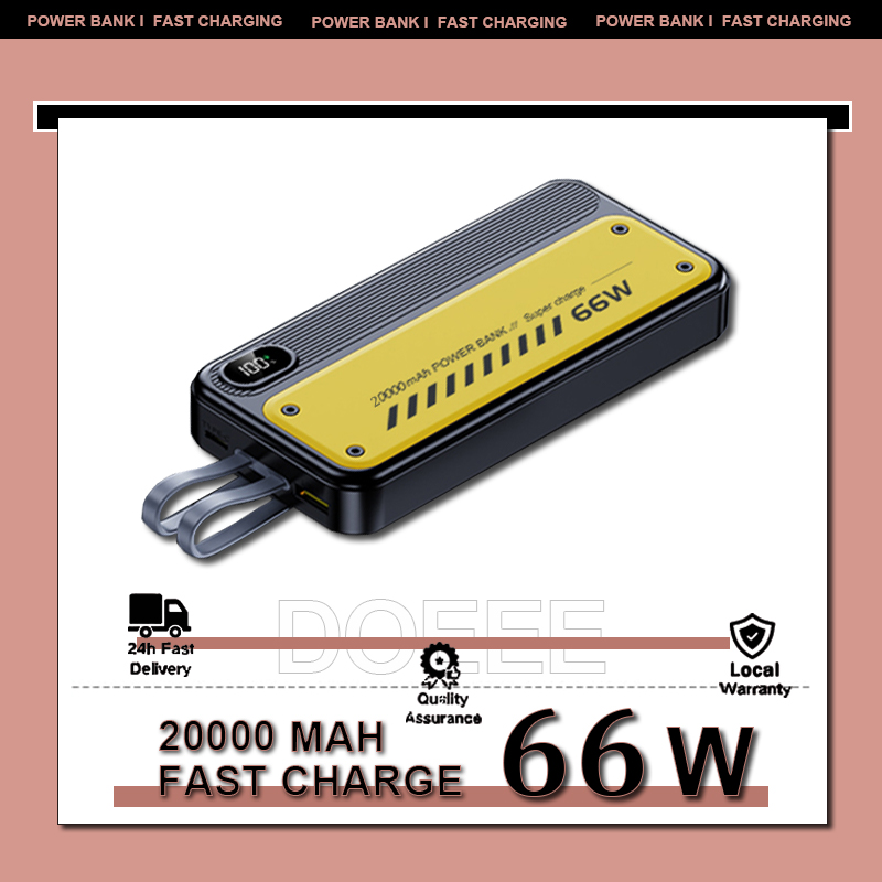 DOEEE 66W power bank fast charging original branded powerbank ...