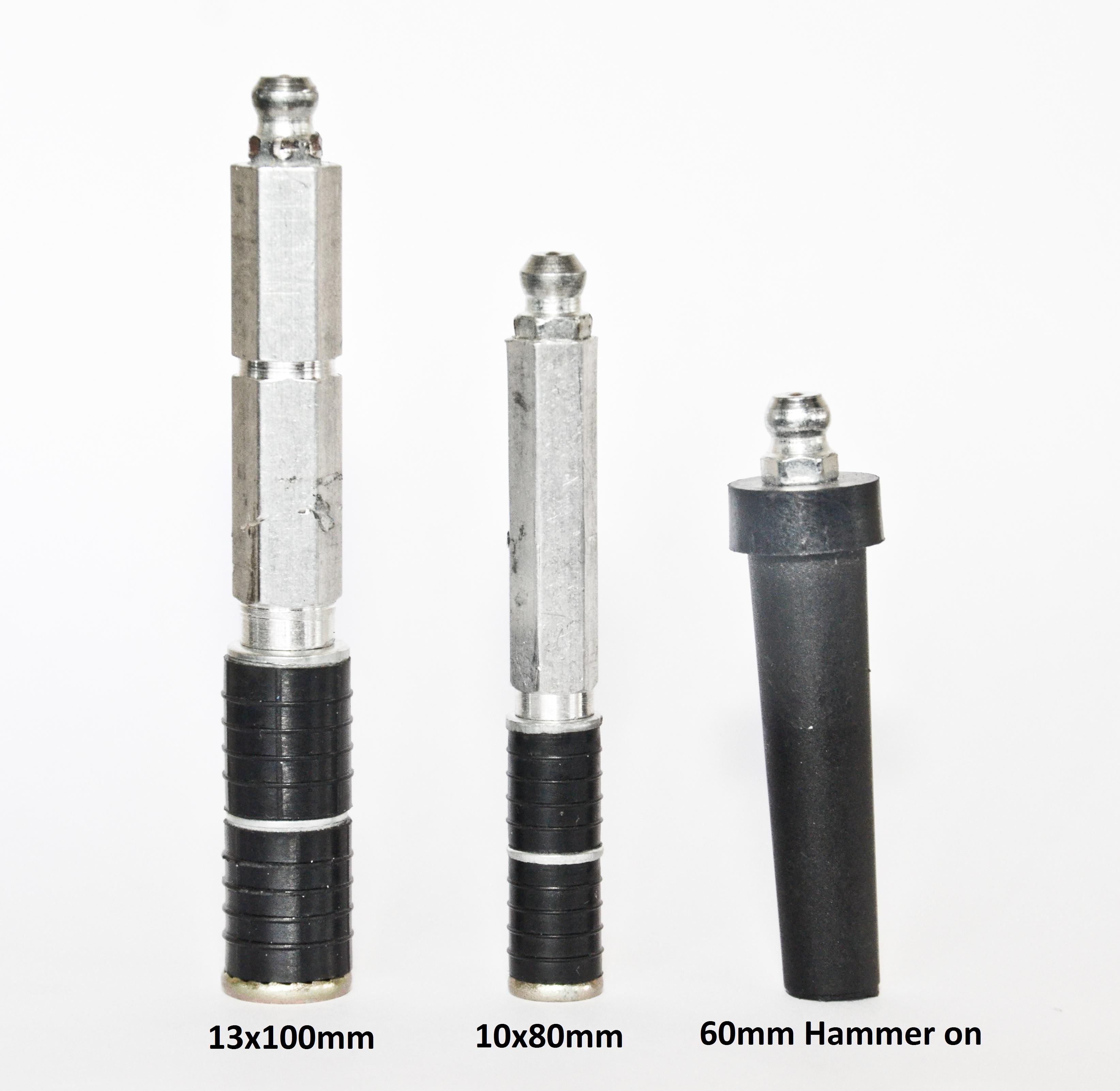 Aluminum injection packers / injection ports 10x80mm for epoxy ...