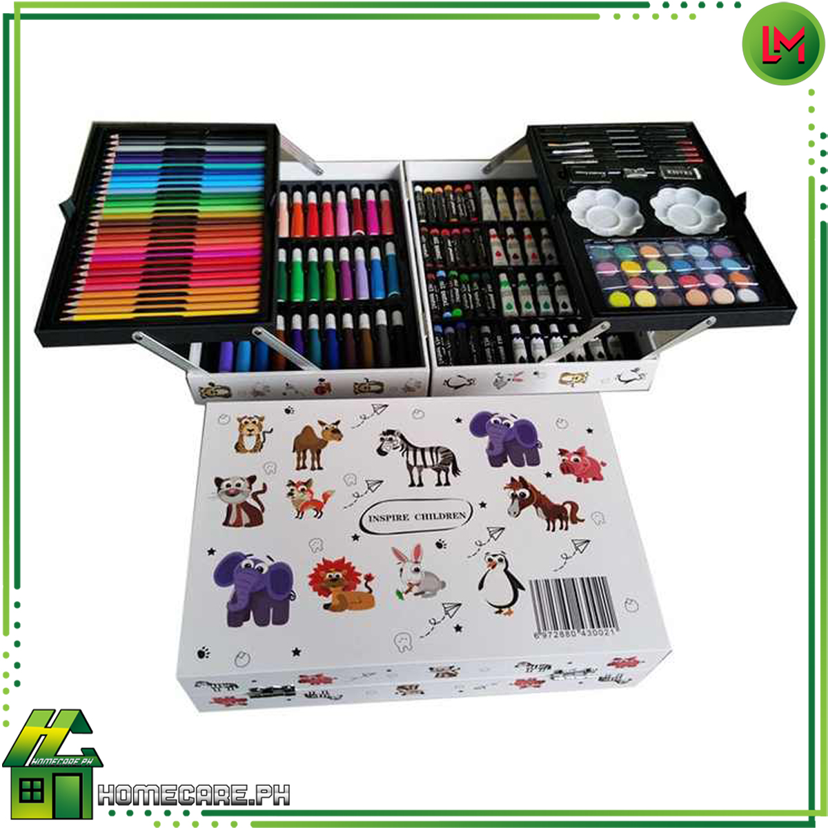 HOMECRAE PH. 145PCS Coloring Art Set Water Color Painting For Kids ...