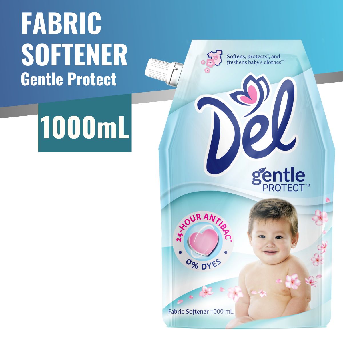 Del Gentle Protect Fabric Softener (1000 mL SUP) | Lazada PH