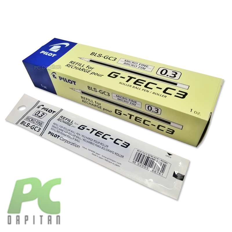 PILOT GTEC C3 REFILL 0.3 BLACK [1 DOZEN] | Lazada PH