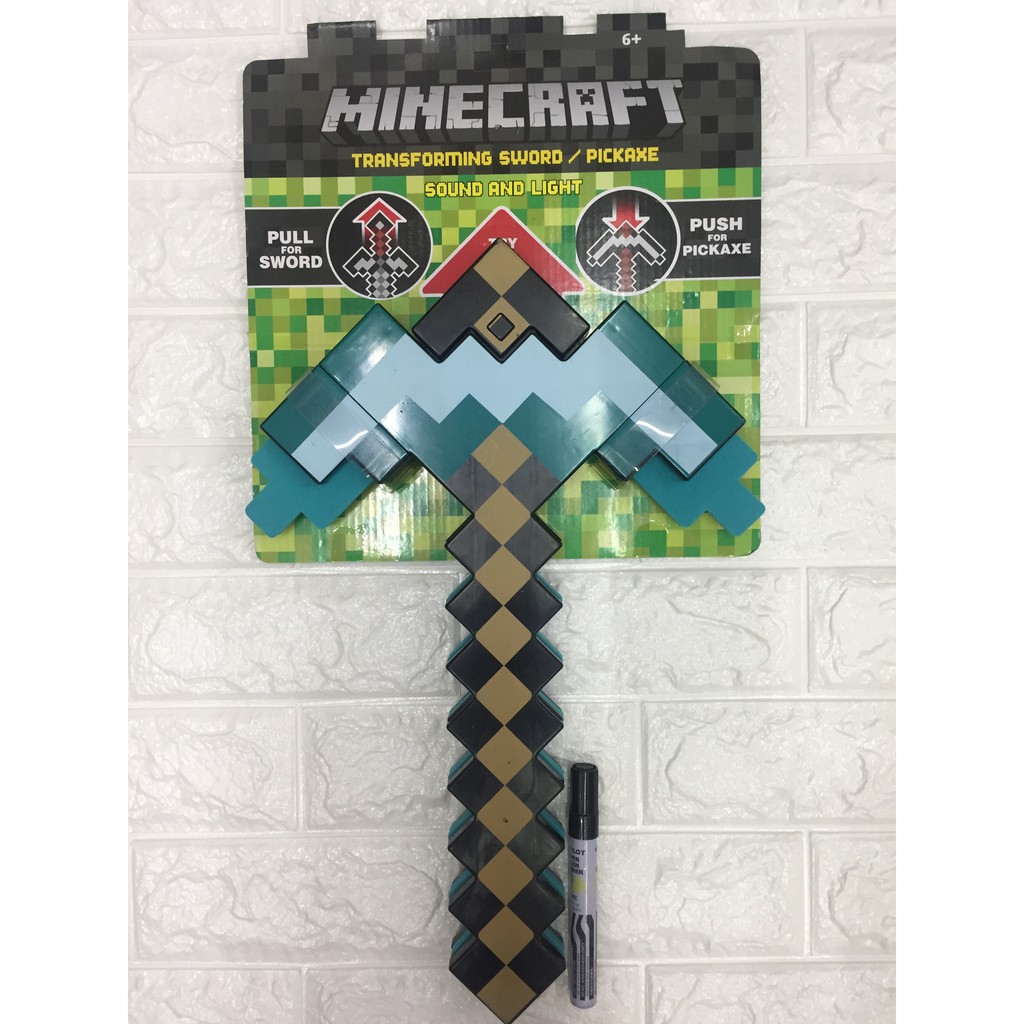 Minecraft Pickaxe And Sword Crossed