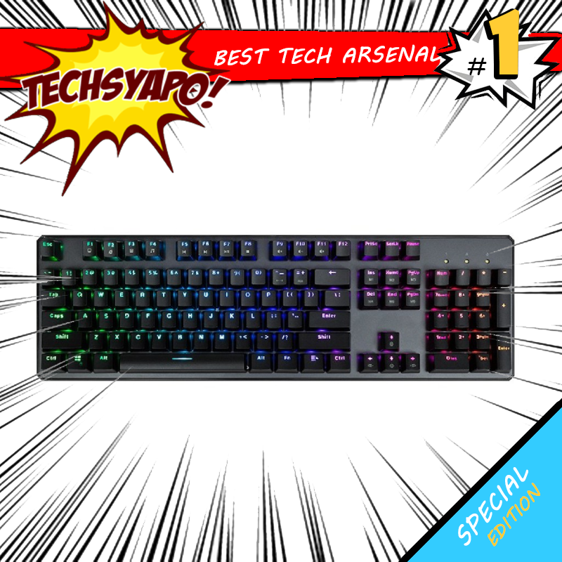 TECWARE PHANTOM+ 104 RGB FULL MECHANICAL KEYBOARD | Lazada PH