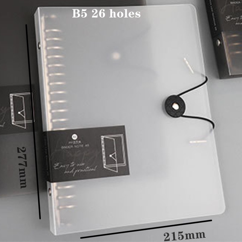 20/26 hole Loose-leaf 60 sheets Removable transparent binder grid blank ...