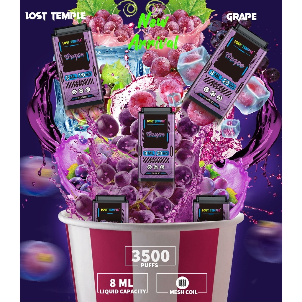 【COD】 Lost Temple Vape Device Set Rechargeable Juices Flavor Kit ...
