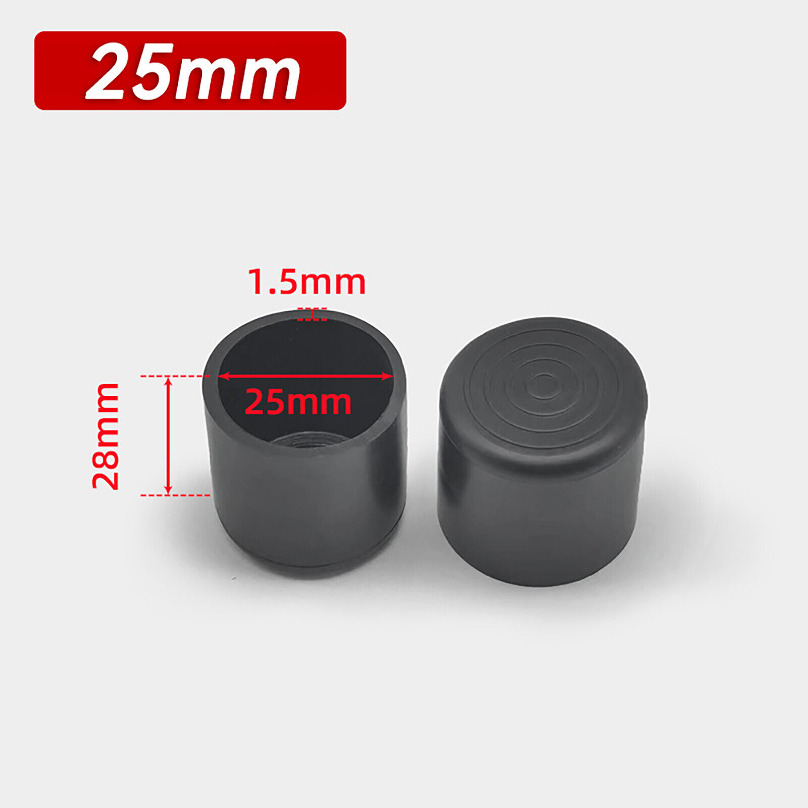 Rubber Foot Covers Round Furniture Table Feet Protector Chair Leg Caps ...