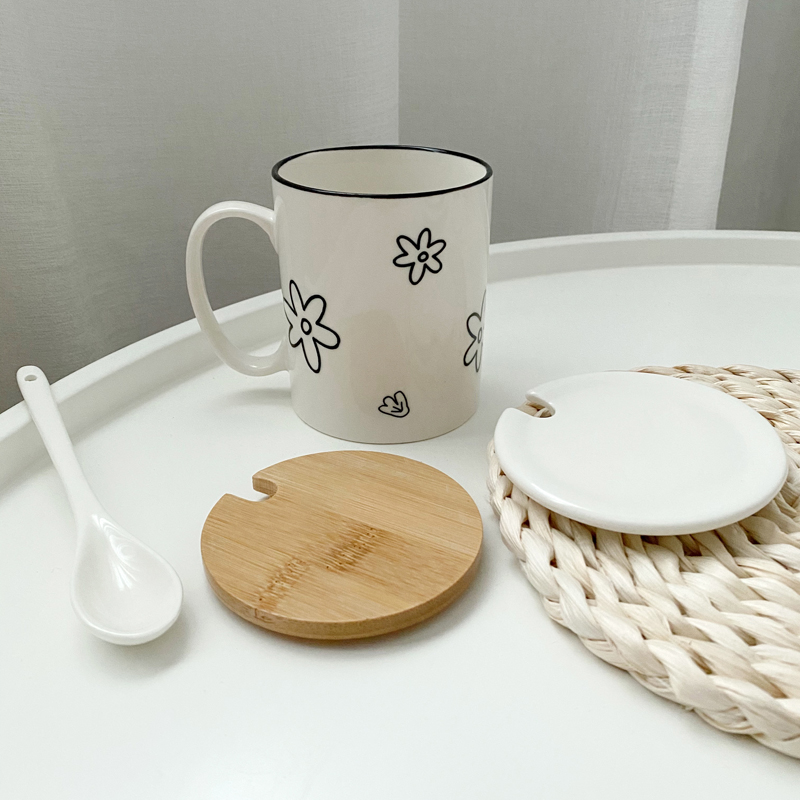 SHˇins Feng Shui Cup cute and simple Korean literary girl heart mug ...