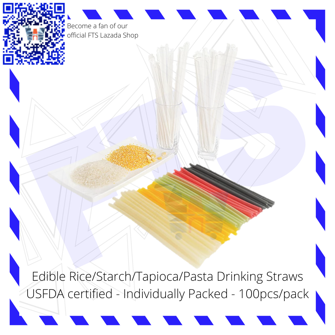 Edible Straws : Rice / Corn / Tapioca / Pasta Drinking Straws ...