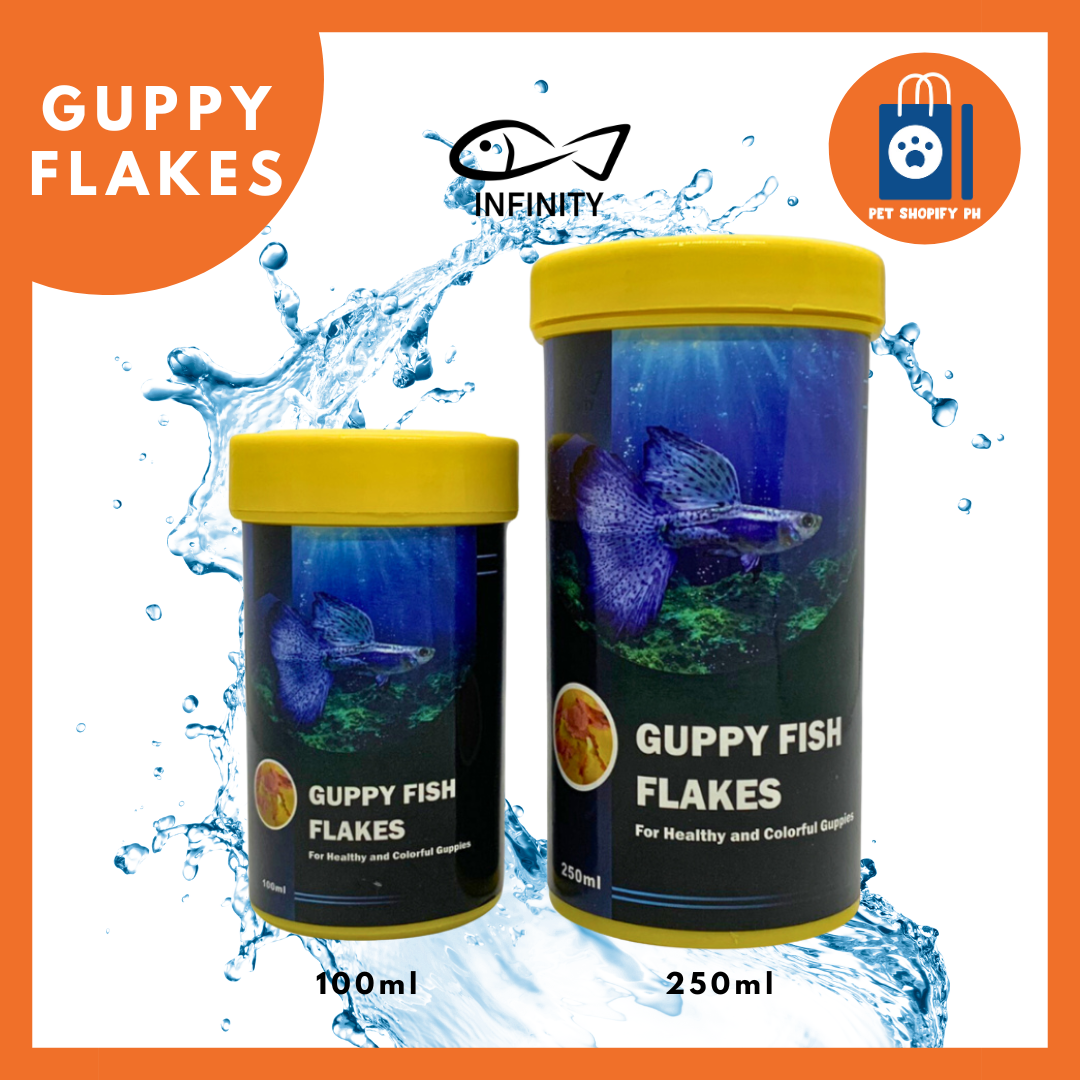 INFINITY GUPPY FISH FLAKES/FISH FOOD FLAKES/SMALL FISH FLAKES ...
