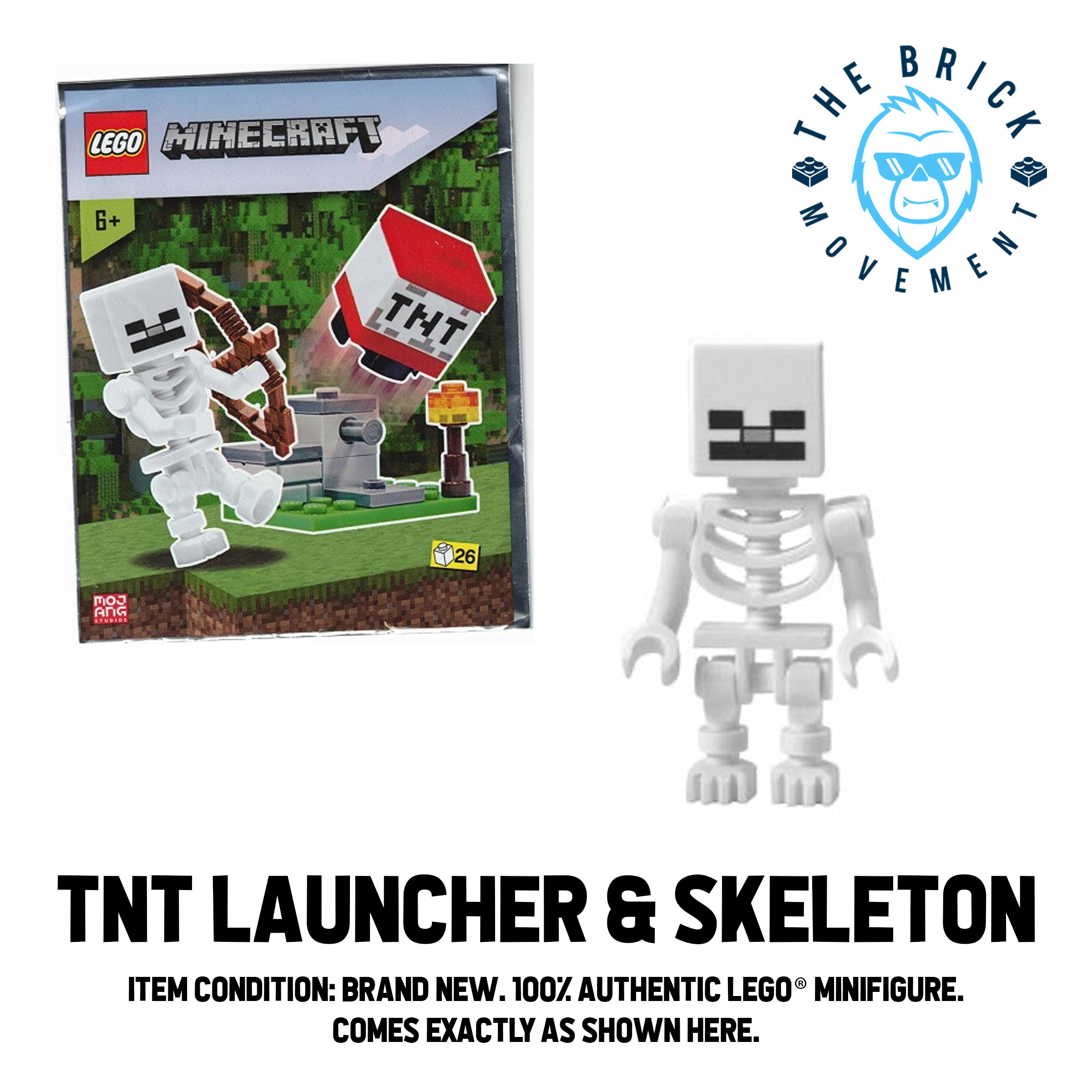 LEGO® MINECRAFT TNT Launcher & Skeleton Foil Pack | Lazada PH