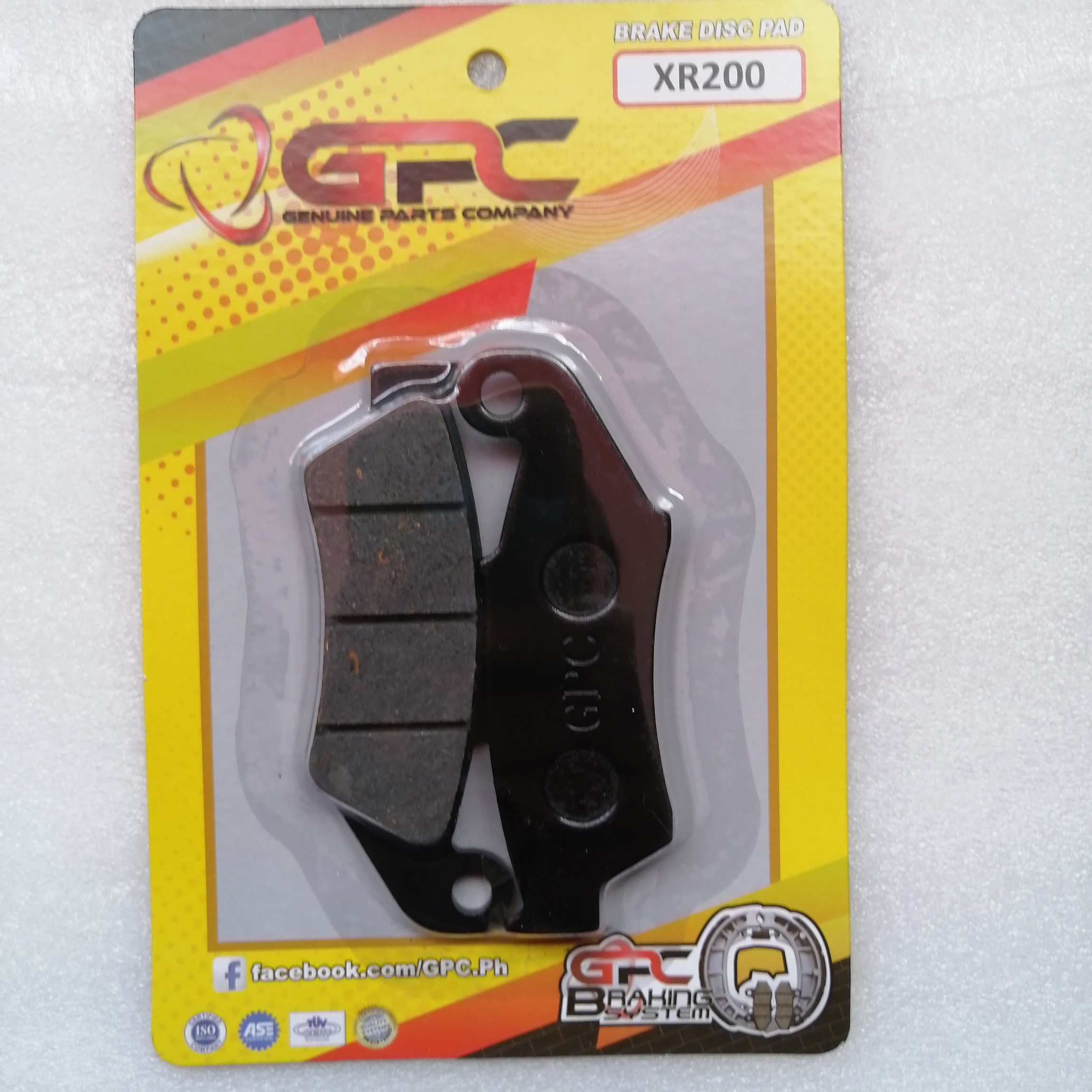 GPC Brake Pads for Honda XR200/XR125/XR150 (Front) | Lazada PH