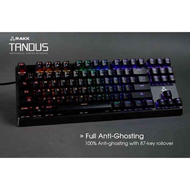 RAKK Tandus RGB 87 Keys Mechanical Keyboard | Lazada PH