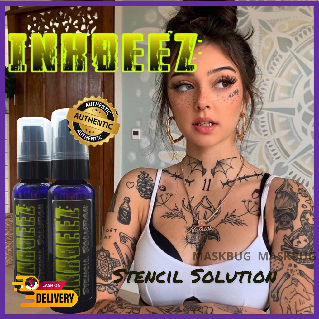 BEST APPLICATOR FOR TATTOO CARE INK-BEEZ STENCIL SOLUTION FOR LONG LASTING TATTOO CASH ON ...