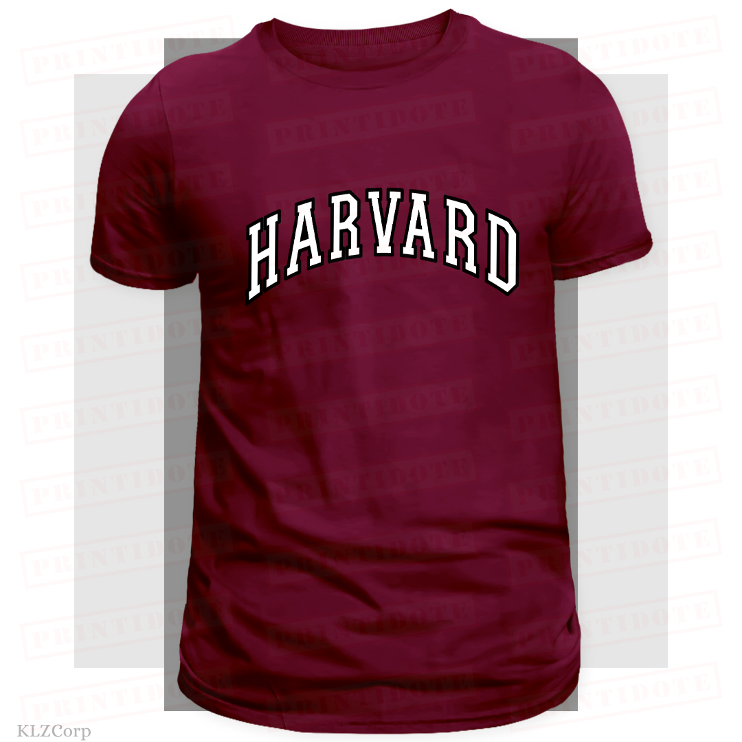 Harvard T-Shirt University Designs Standard Sizes S - 3XL Unisex ...
