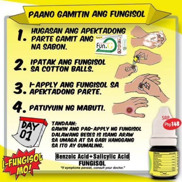 Fungisol Benzoic Acid Salicylic Acid 4ml Solution | Lazada PH
