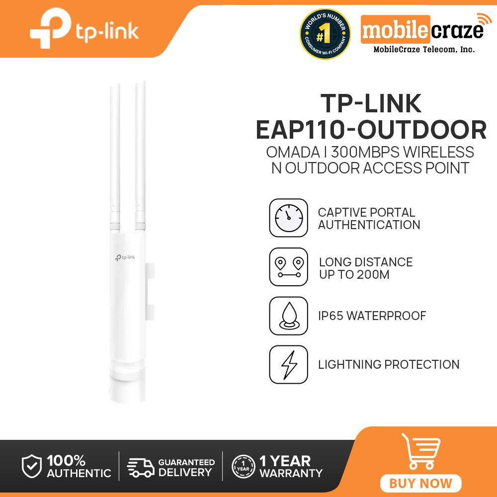 TP-Link Omada EAP110-Outdoor 300Mbps Wireless N Outdoor Access Point ...