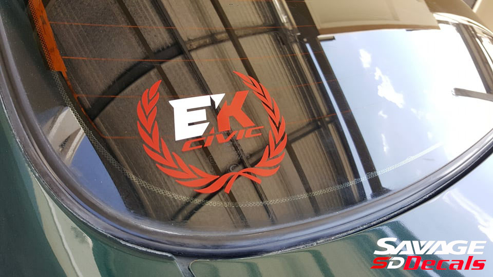 Honda Civic EK Weatherproof Sticker Logo | Lazada PH