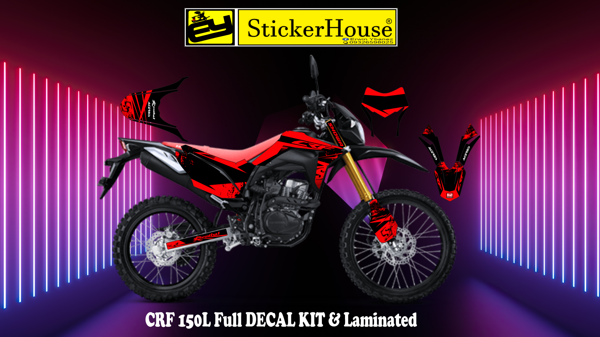 CRF 150L Decals Laminated | Lazada PH