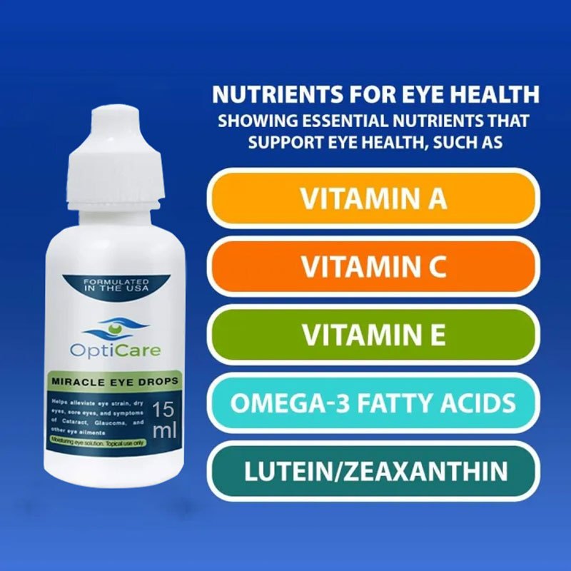 Opticare Miracle Eye Drops and Lutein 15/30ml (without box) Original ...