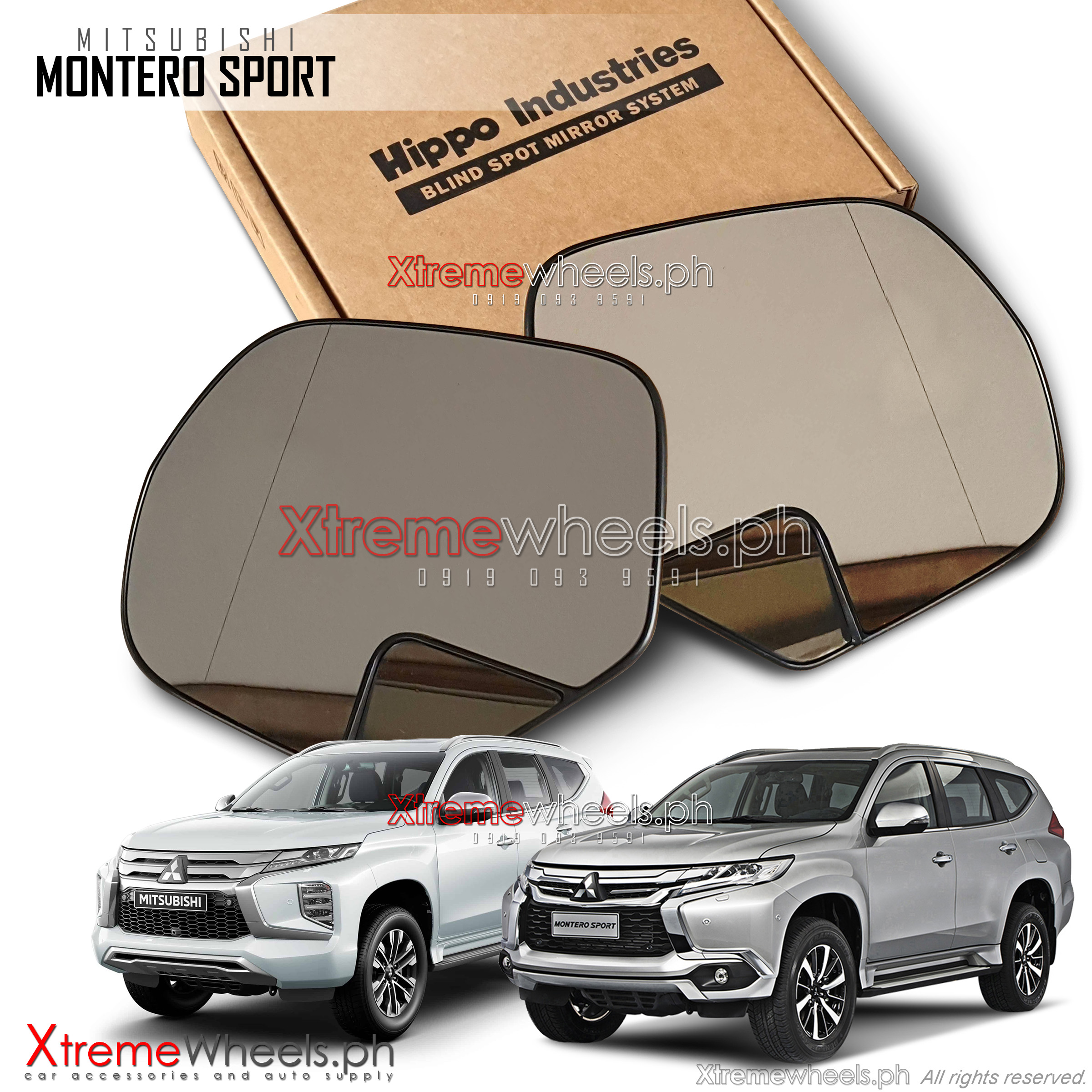 Strada 2019 - 2023 Wide Blind Spot Side Mirror Set Hippo Brand ...