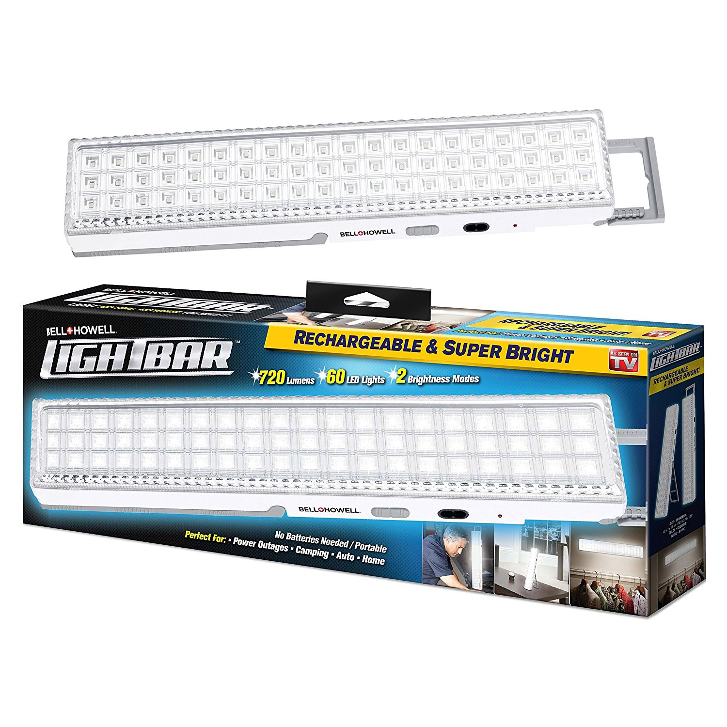 AUTHENTIC Bell + Howell Light Bar 60 LEDs with Super Bright 720 Lumen ...