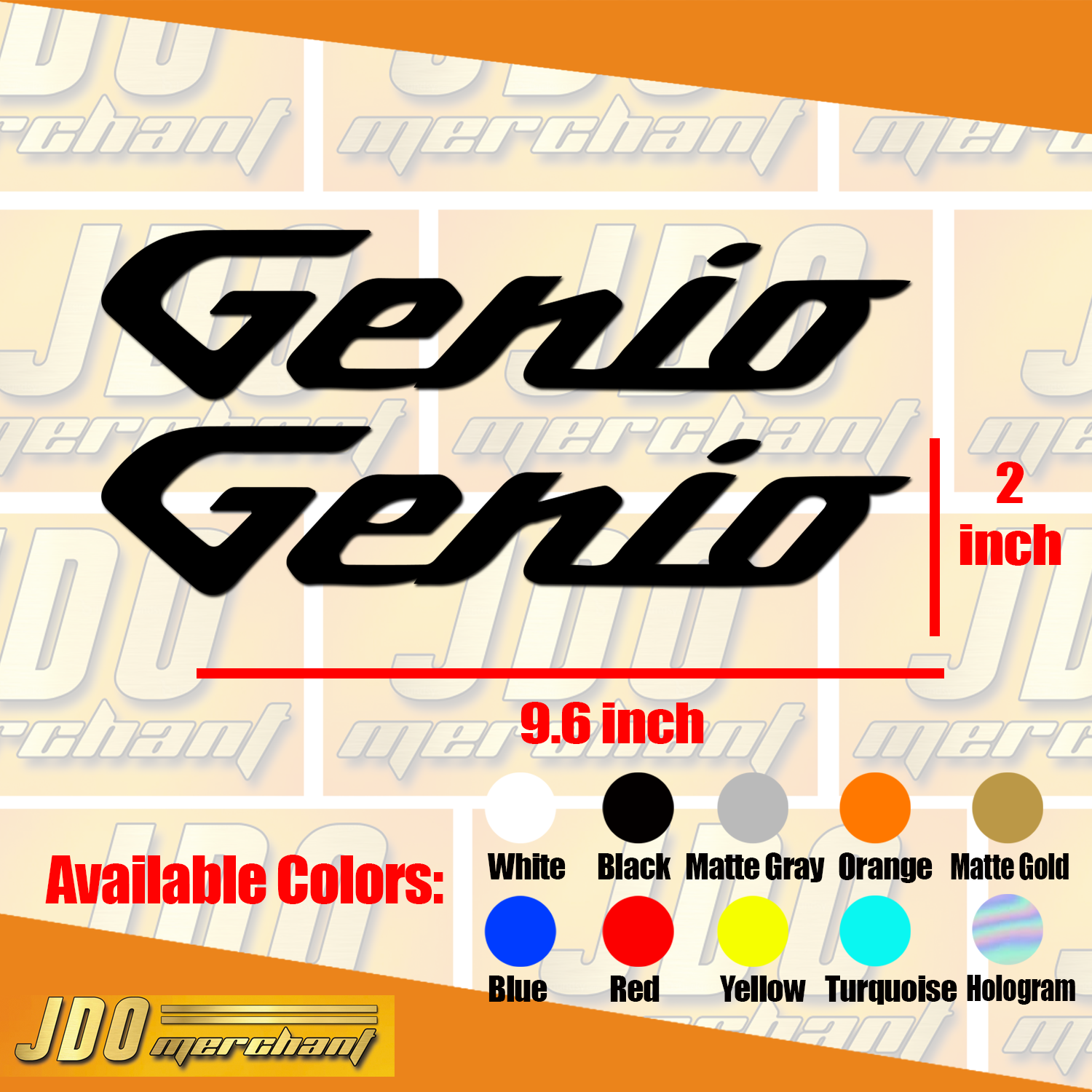 Honda Genio Sticker/Decal Vinyl | Lazada PH