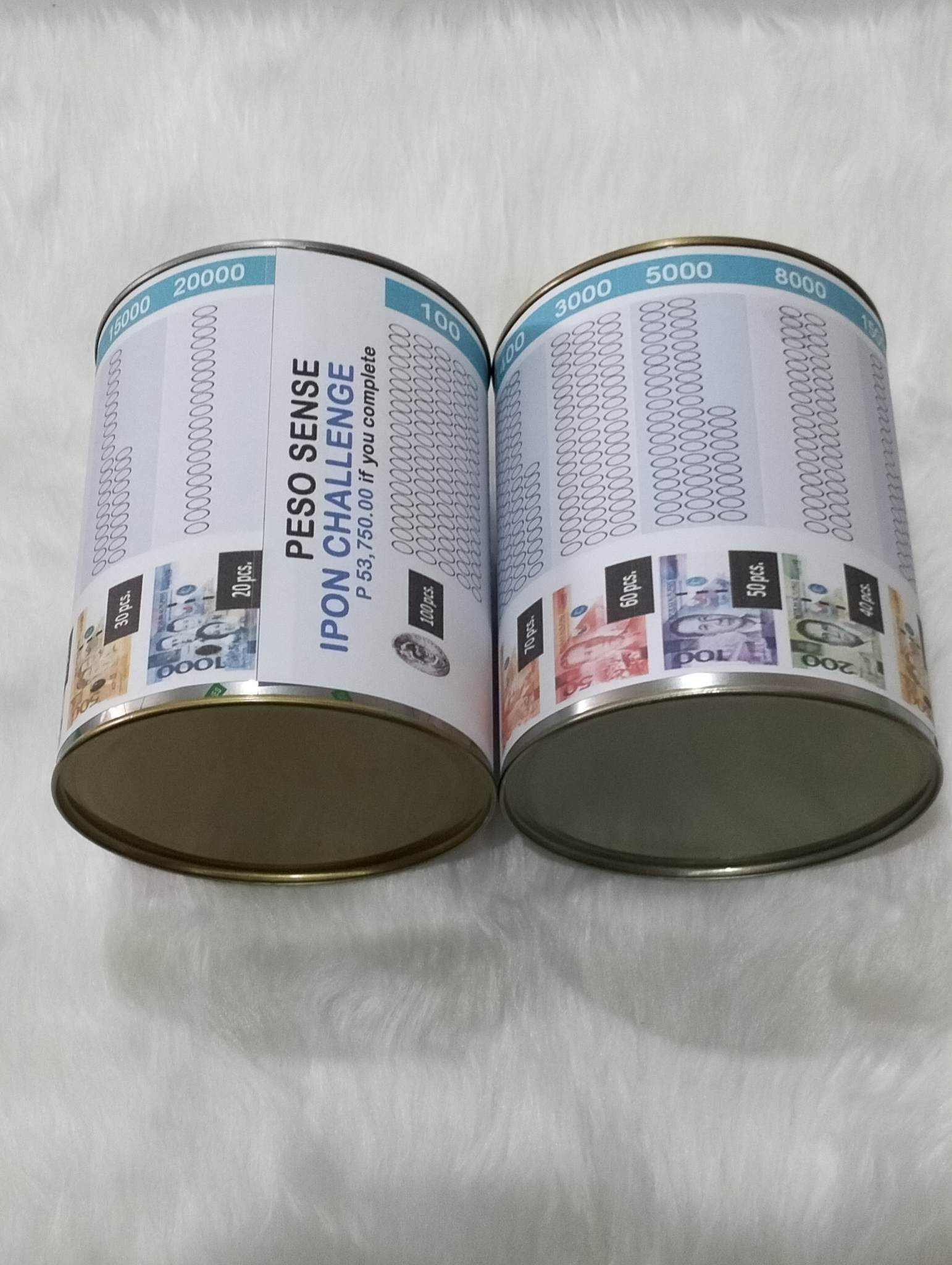 alkansya buy 1 get 1 ipon challenge Tin Can Coin Bank 2024 road to 53 ...