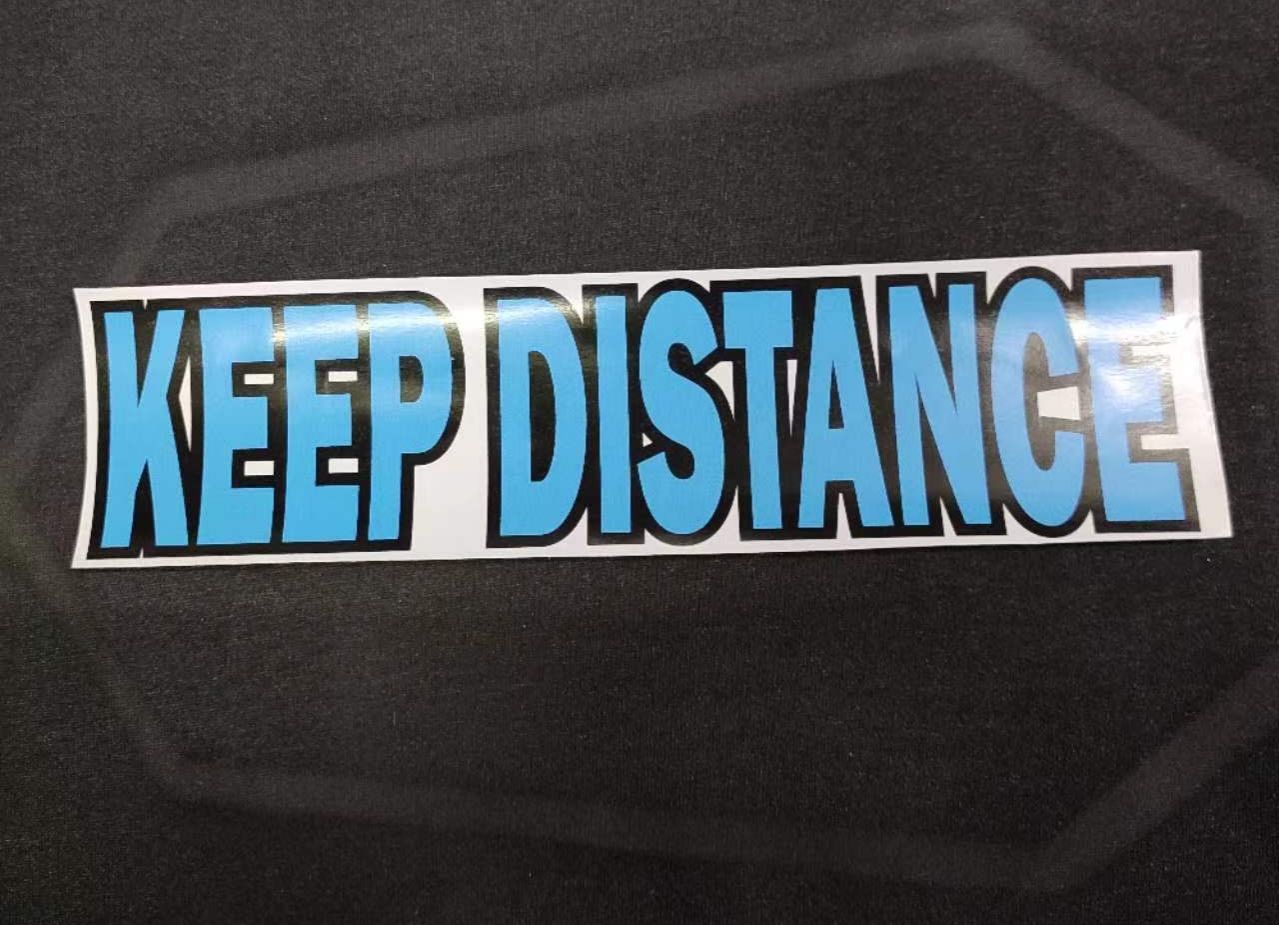 cod motor car stickers universal FOR KEEP DISTANCE sticker 1PCS size-26 ...