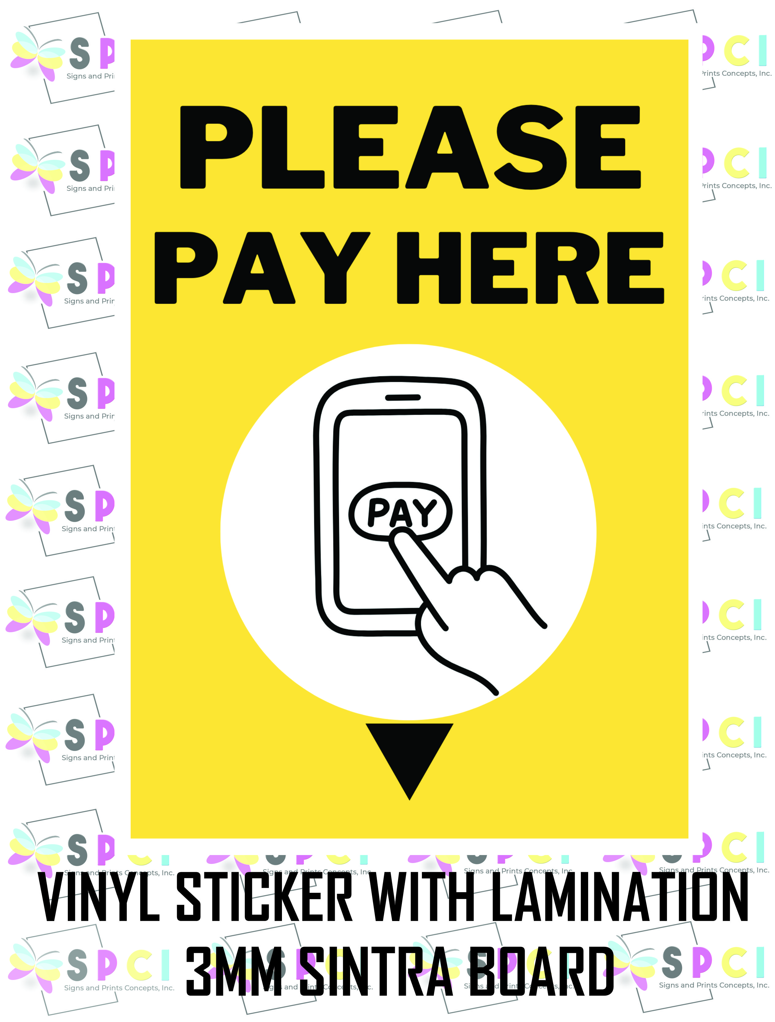PLEASE PAY HERE SIGNAGE | Lazada PH