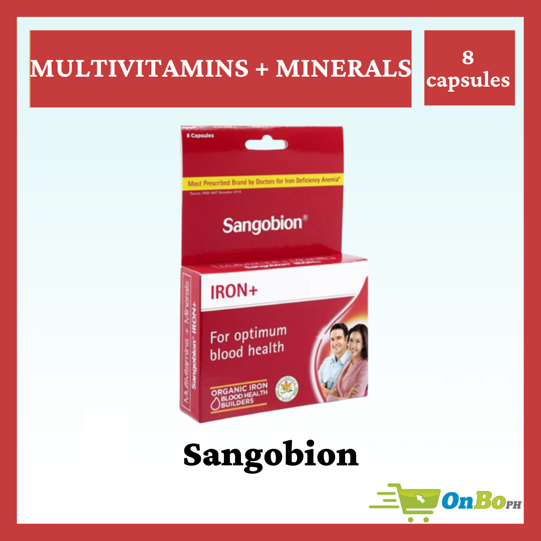 ONBO* Sangobion Iron Plus, 8 Capsules | Lazada PH