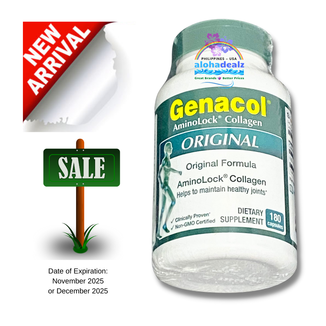 GENACOL Original AminoLock Collagen Peptides (180 Capsules Bottle No ...