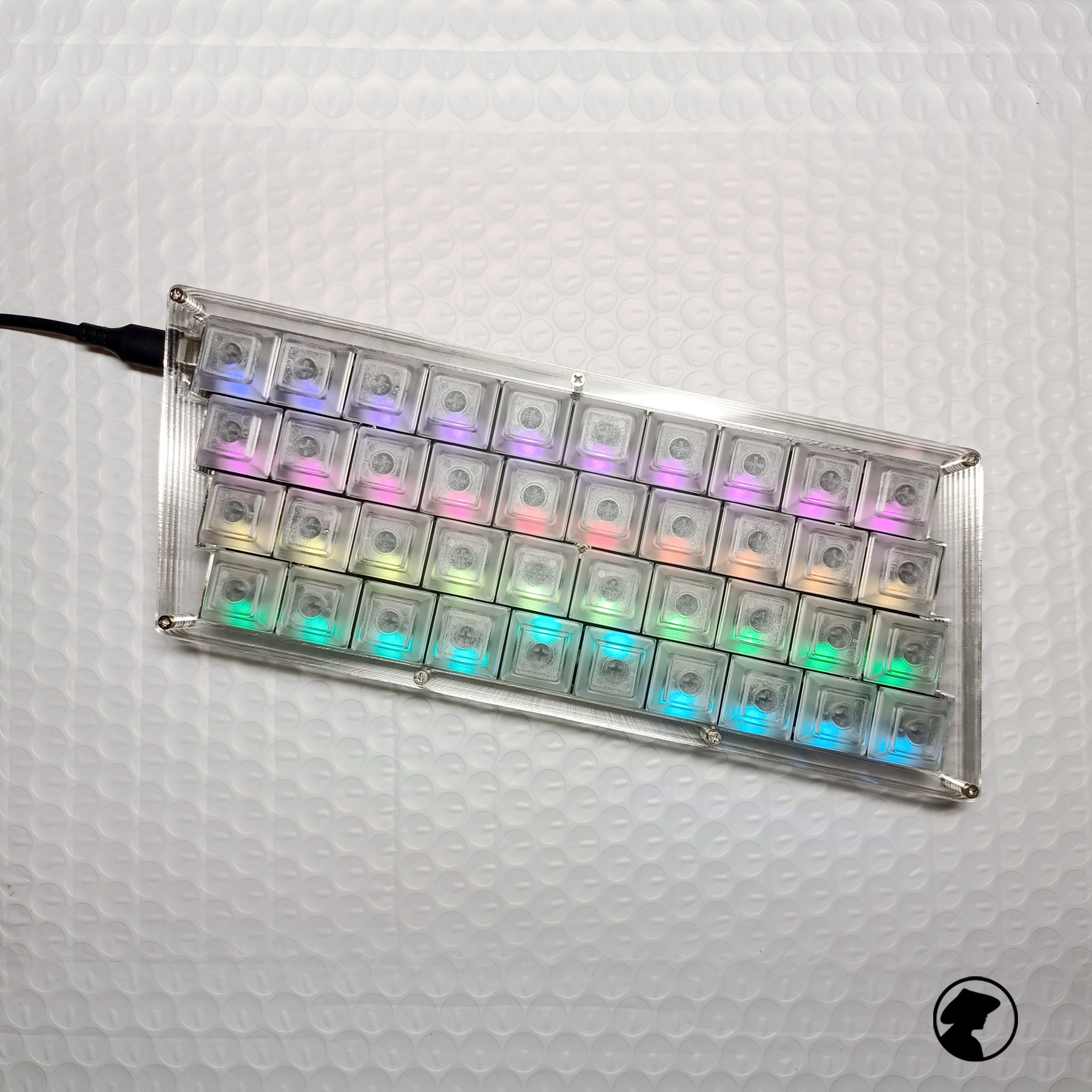 Pabile 40-key P40 40% Mechanical Keyboard 4x10 Staggered Layout ...